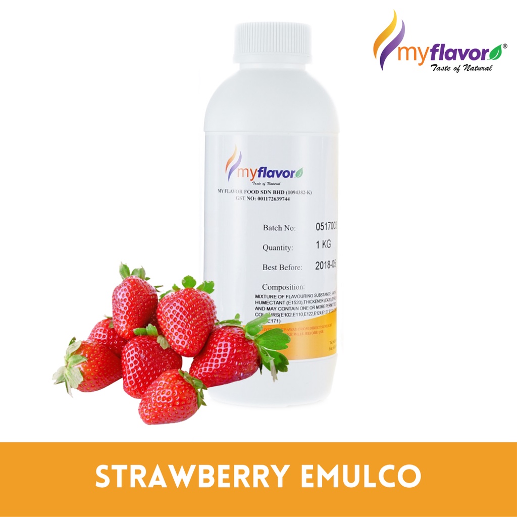 500g/1KG STRAWBERRY EMULCO - FOOD FLAVOUR MyFlavor Halal | Shopee Malaysia