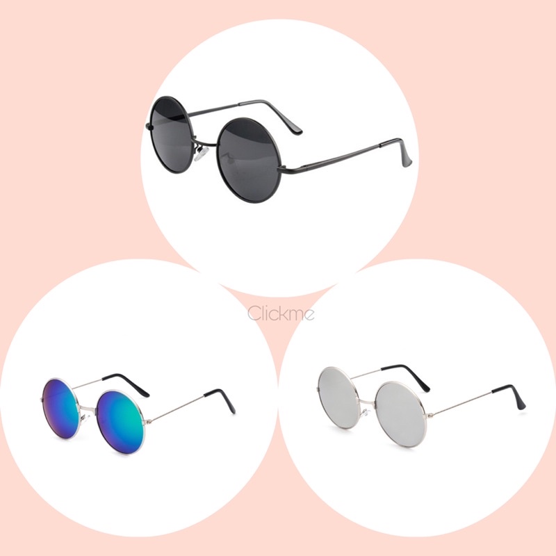Ready Stock Unisex Classic Viral OOTD SPEC Round Sunglasses Cermin Mata ...