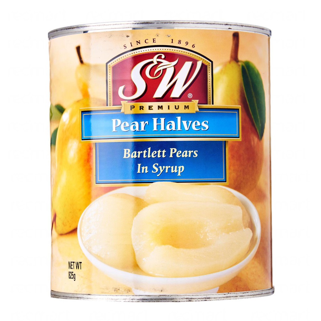 S&W PREMIUM PEAR HALVES IN SYRUP 825G | Shopee Malaysia