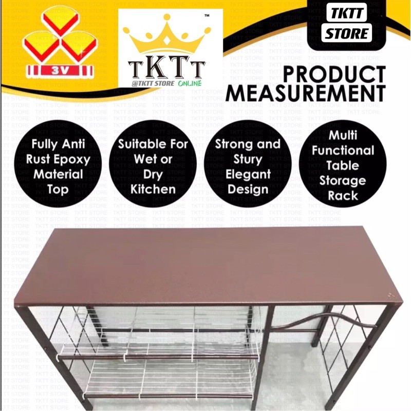 TKTT 3V New Veiz Powder Coating Kitchen Stove Rack Gas Cooking Rack ...