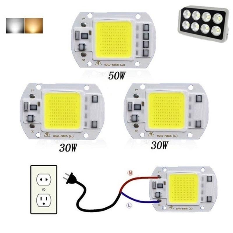 LED COB Bulb Chip 20W 30W 50W 220V 110V / Flood light Spotlight ...