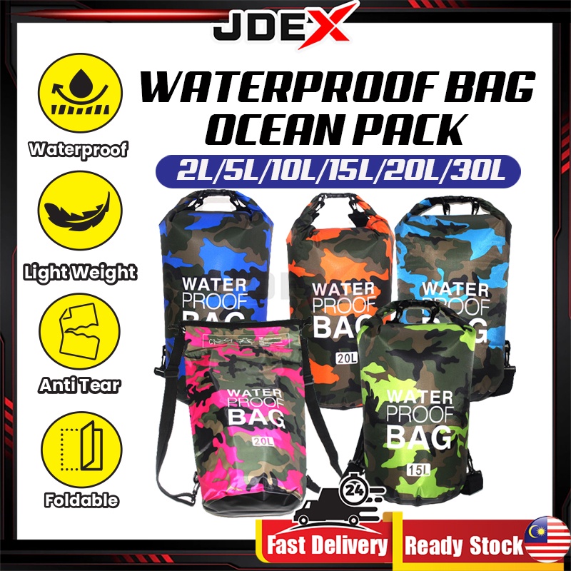 JDEX Camouflage Dry Bag Waterproof Outdoor Ocean Pack water proof bag ...