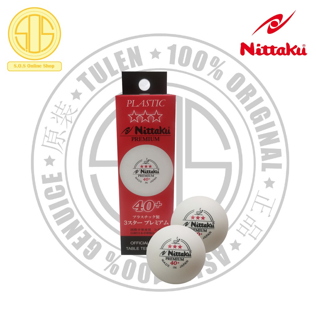 Nittaku Table Tennis Ball Premium 3Star 40+ (3in1) | Shopee Malaysia