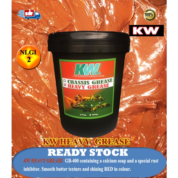 KW HEAVY GREASE (NLGI 2) WATER RESISTANCE (15KG) | Shopee Malaysia