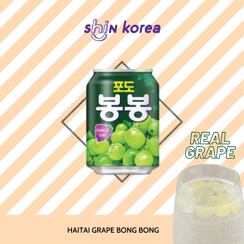 Haitai Grape Bong Bong / Bon Bon Juice - Real Grape inside! | Shopee Malaysia