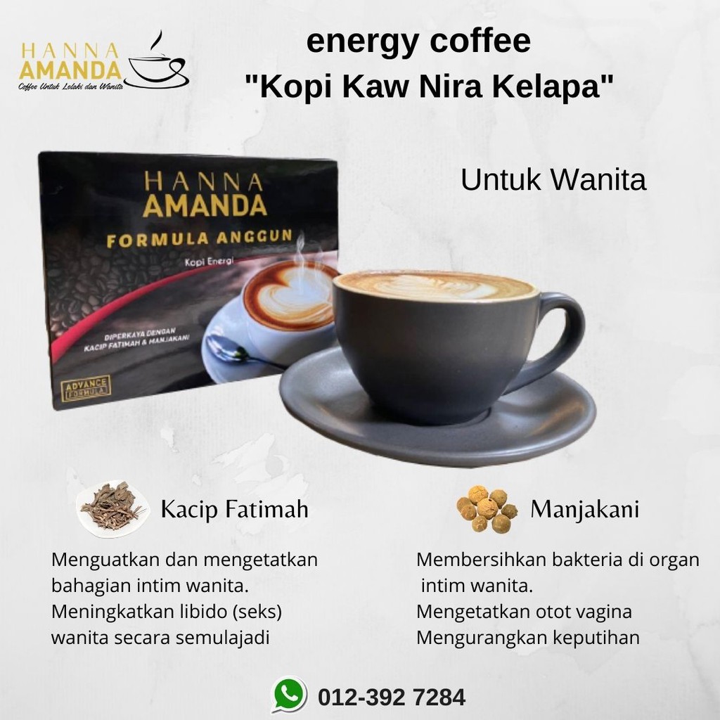 KOPI TENAGA WANITA - KACIP FATIMAH & MANJAKANI DENGAN GULA NIRA KELAPA ...