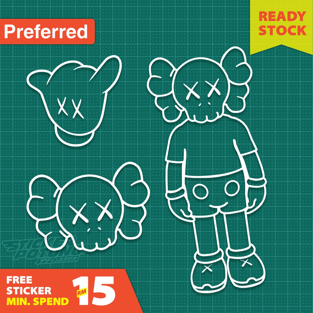 KAWS XX (STICKER POTONG) | Shopee Malaysia