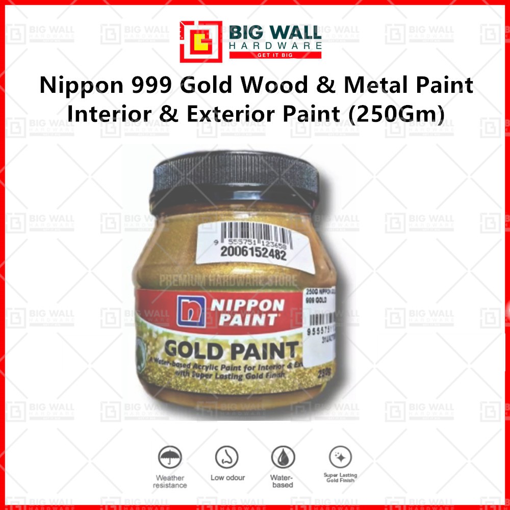 250gm / 1kg Nippon 999 Gold / Nicora Royal Gold Paint Interior ...