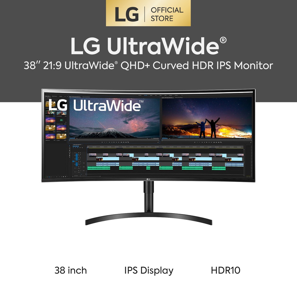 LG 38" 38WN75C QHD+ IPS HDR10 Curved UltraWide Monitor | Shopee Malaysia