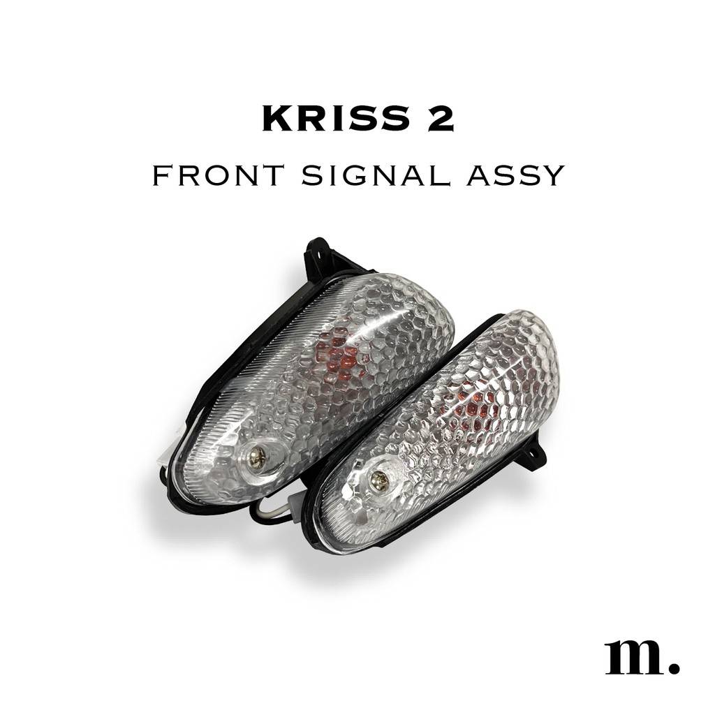 MODENAS KRISS 2 FRONT SIGNAL ASSY (CLEAR) LAMPU SIGNAL DEPAN SIGNAL ...