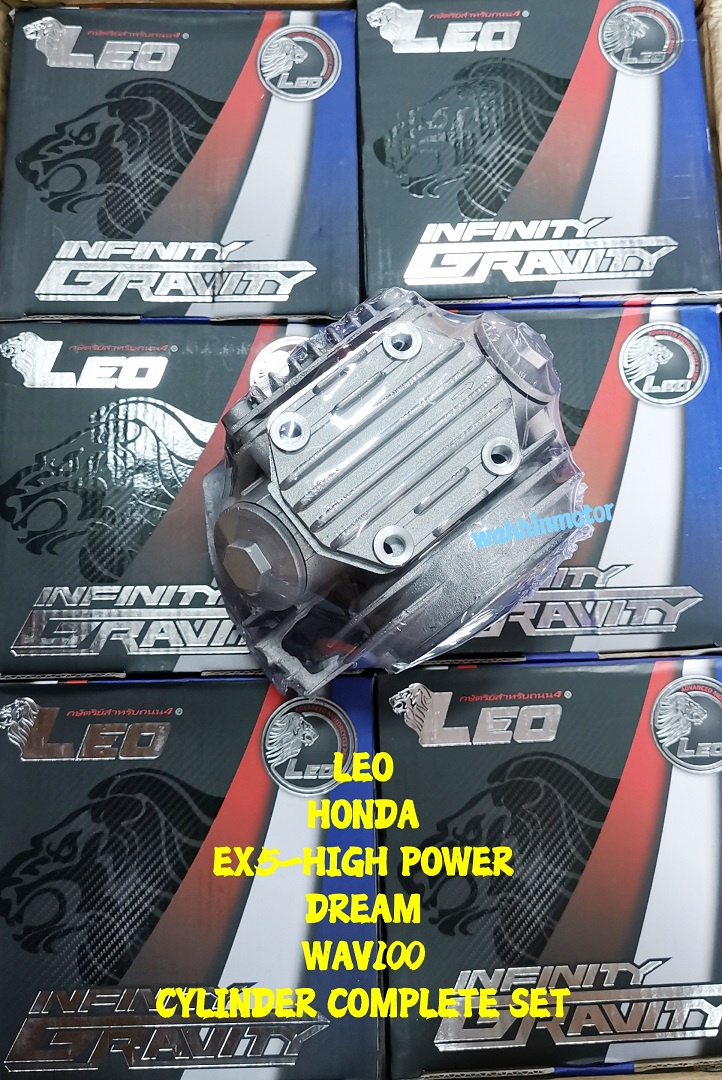LEO HONDA EX5 HIGH POWER DREAM WAVE100 W100 CLASS 1 RACING CYLINDER HEAD COMPLETE SET COMP 23/27 ...