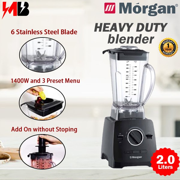 ( FREE SHIPPING )MORGAN 1400W 2L 2.0L POWER BLENDER MPB-MAXIMUS 15 ...