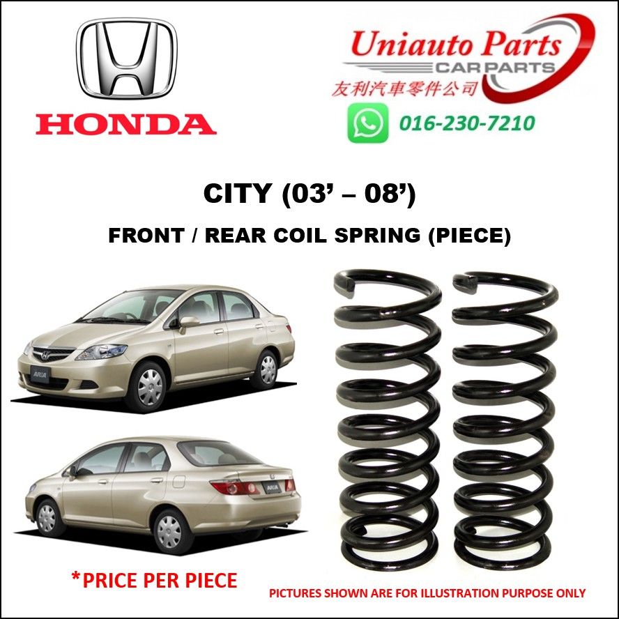 HONDA CITY / JAZZ SEL / SAA / SAE ('03 - '08) FRONT / REAR COIL SPRING ...