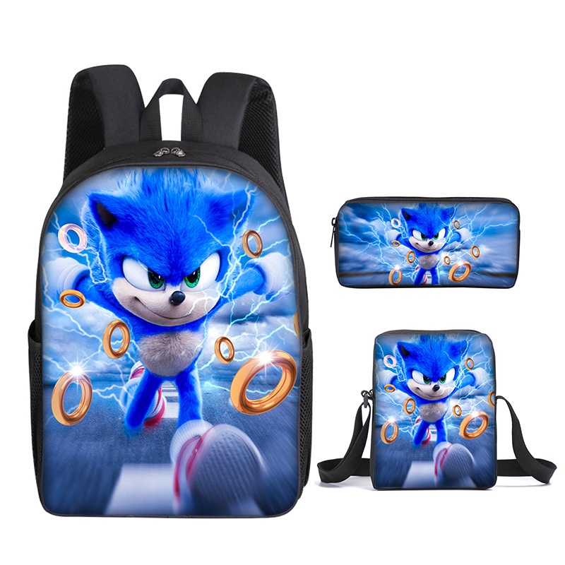 new sonic schoolbag sonic three piece combination set primary school ...