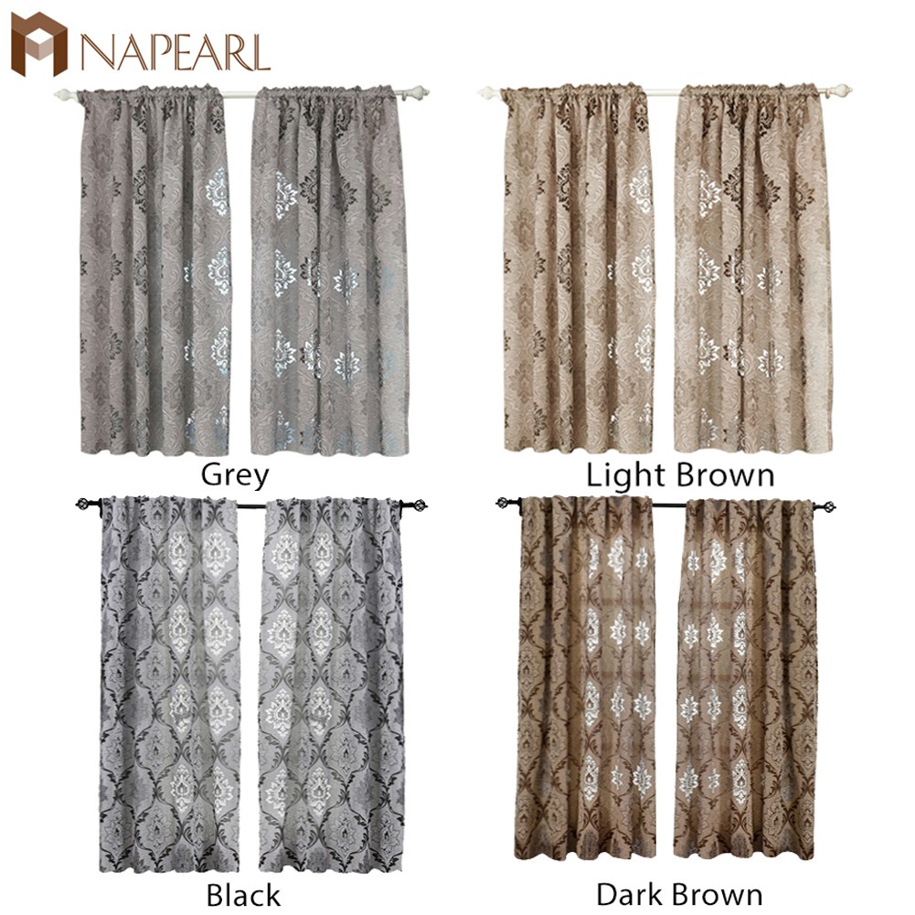 1 PC Napearl Hook Type 100x130 jacquard fabrics short curtain Hari Raya ...