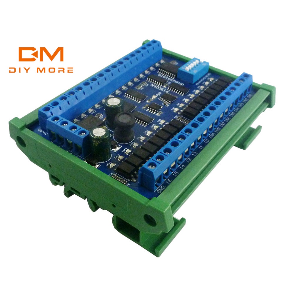 DIYMORE DC 12V 16 Channel RS485 Remote Control Switch PLC IO Expansion ...