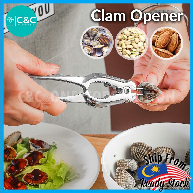 *2in1* Pembuka Kerang Clam Opener Seafood Nut Cracker Crab Cracker ...