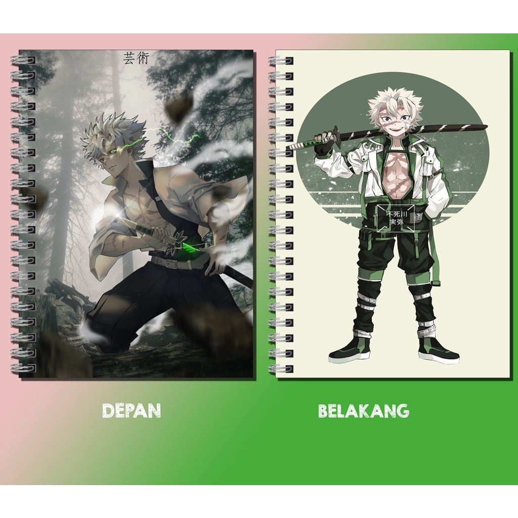 ANIME Notebook / kimetsu no yaiba anime Notebook size A5 A6 A7 nezuko ...