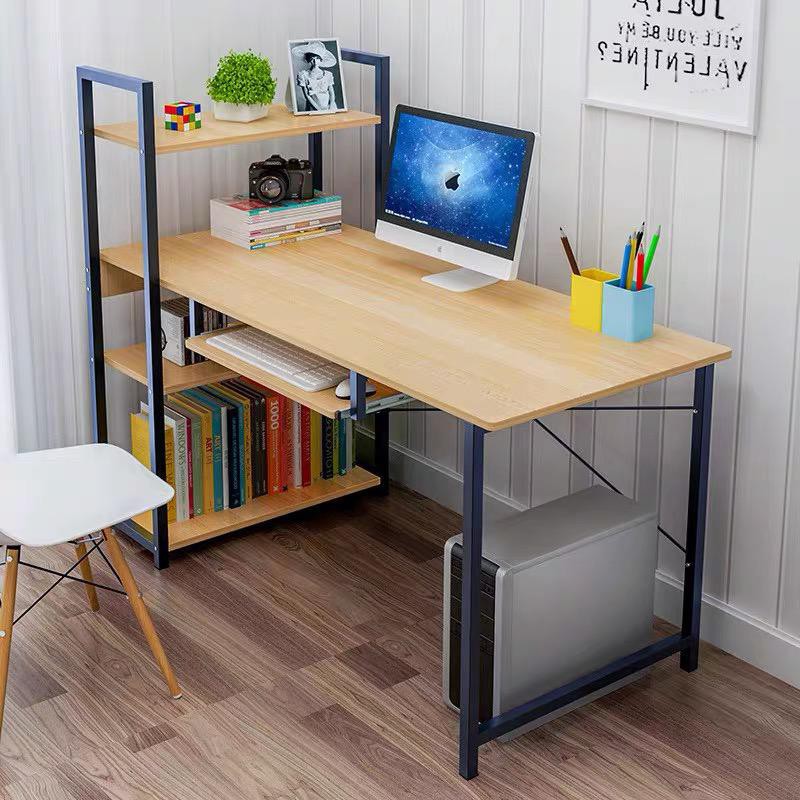 100 x 50 x 120 WFH Study Desk Computer Laptop Table with Book Rack ...