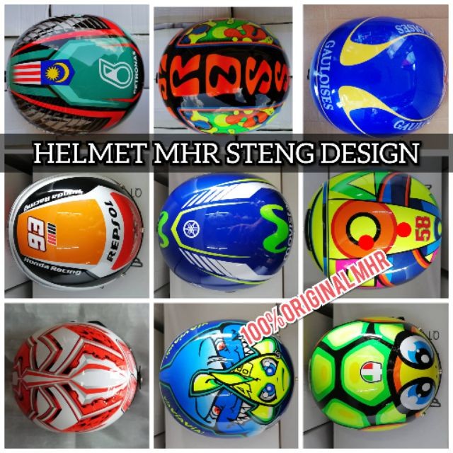 MHR HALF CUT HELMET STENG 🔥🔥READY STOCK🔥🔥 | Shopee Malaysia