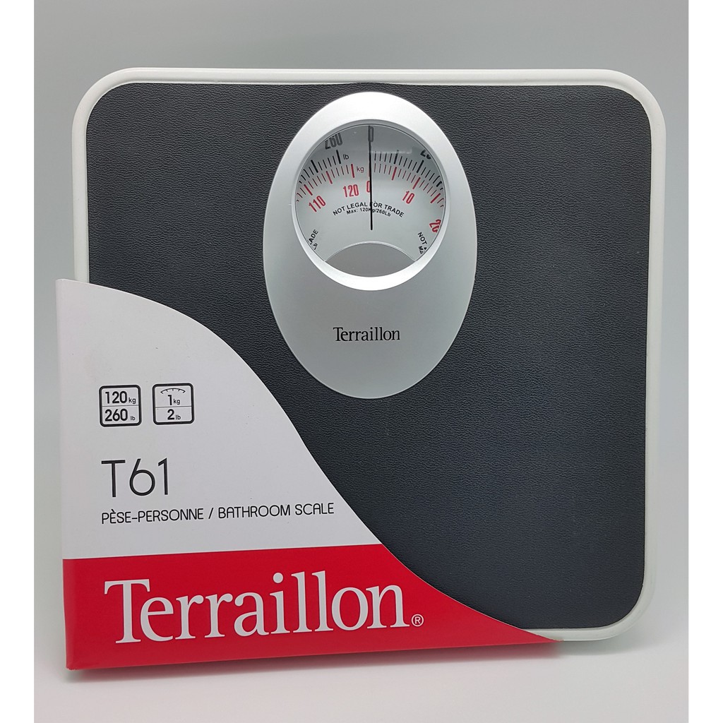 Terraillon T61 Mechanical Bathroom Scale (Black) | Shopee Malaysia