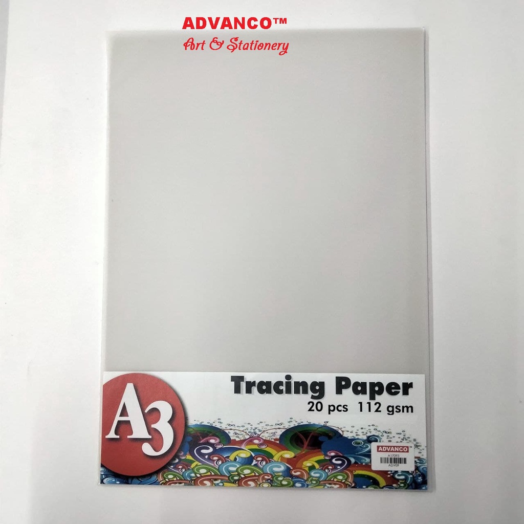 TRACING PAPER SIZE A3 SIZE (20'S / 112GSM) | Shopee Malaysia