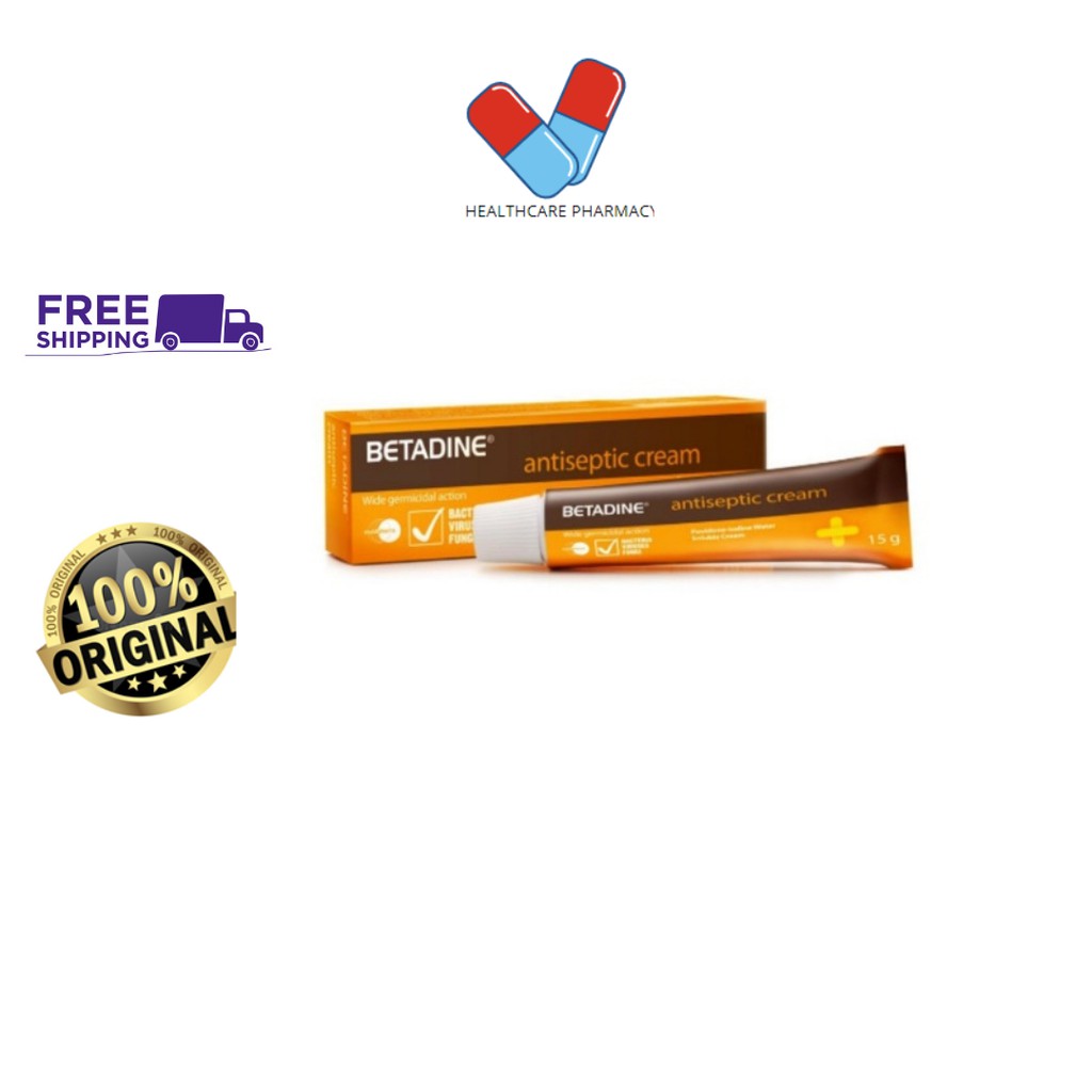 BETADINE ANTISEPTIC CREAM 5% POVIDONE-IODINE 15G | Shopee Malaysia