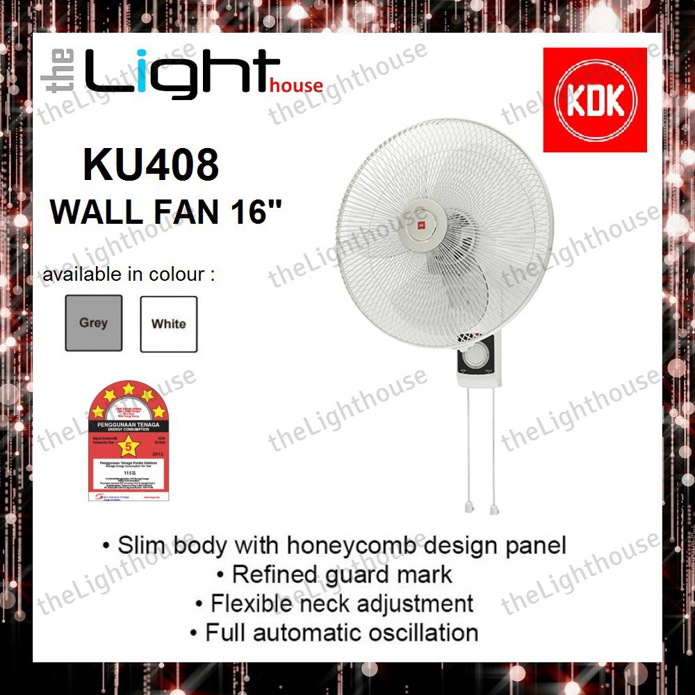 KDK Wall Fan 16" KU408 / Kipas Dinding | Shopee Malaysia