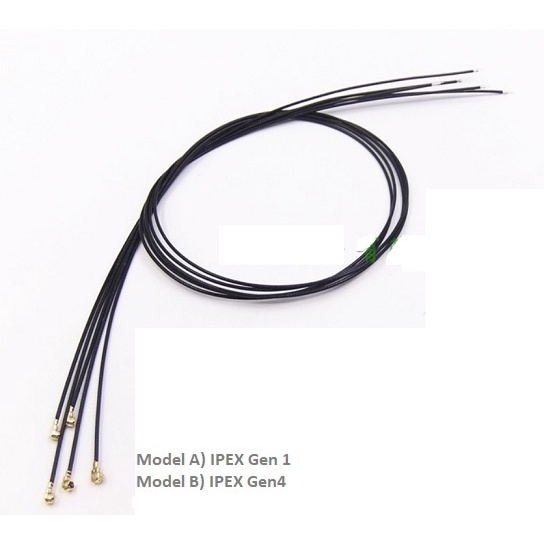 IPEX 1 IPEX4 MHF4 RF Cable Assembly Soldering Open End by Strip Tinned ...
