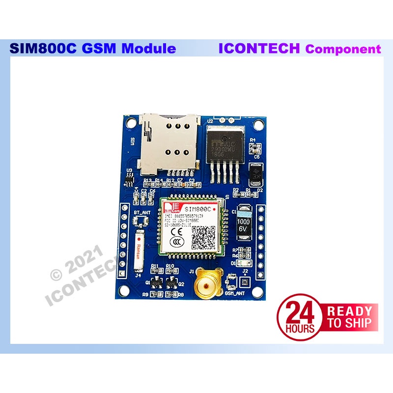 GPRS SIM800C GSM Module SIM 800C GPRS/GSM Module SIM800 | Shopee Malaysia