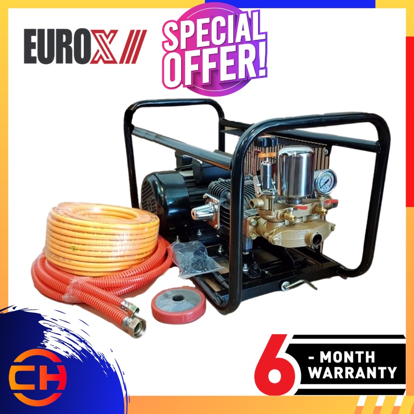 EUROPOWER EUROX 3HP MOTOR POWER SPRAYER PLUNGER PUMP PPQ4504 / PPQ4503 ...