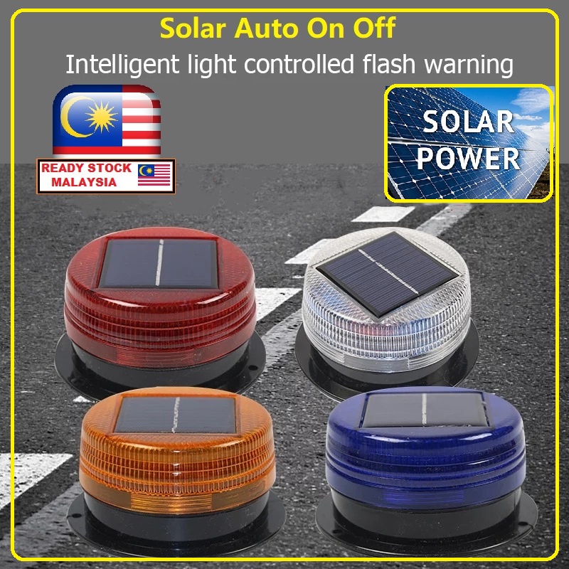 ModernNest Solar Heavy Duty Warning Flash Light Traffic Road Colorful ...