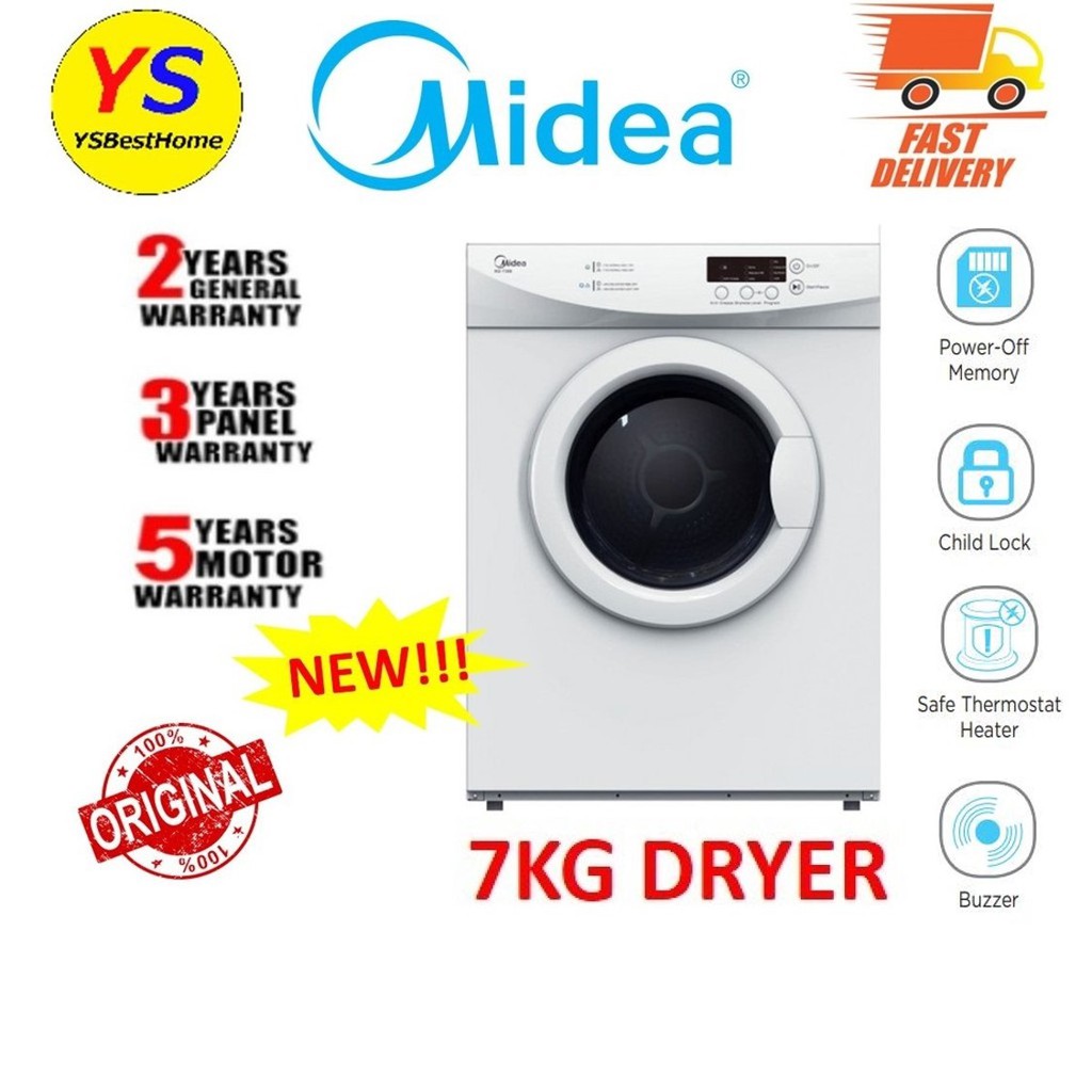 Midea Dryer 7Kg Mesin Pengering Vented Clothes Dryer MD-7388 / MD ...