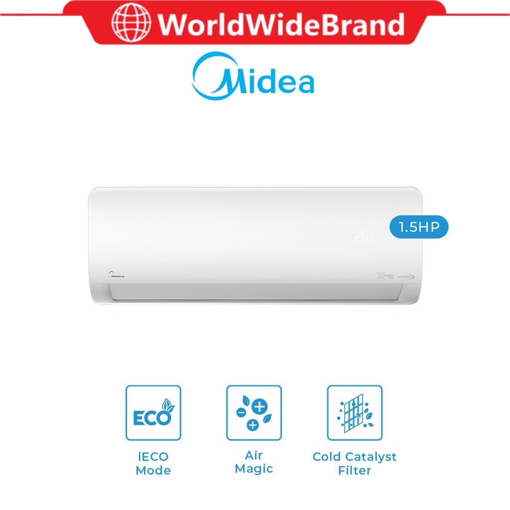 [SAVE 4.0] Midea MSXS-13CRDN8 Xtreme Save R32 Inverter Air Conditioner / Aircond / Air Cond ...