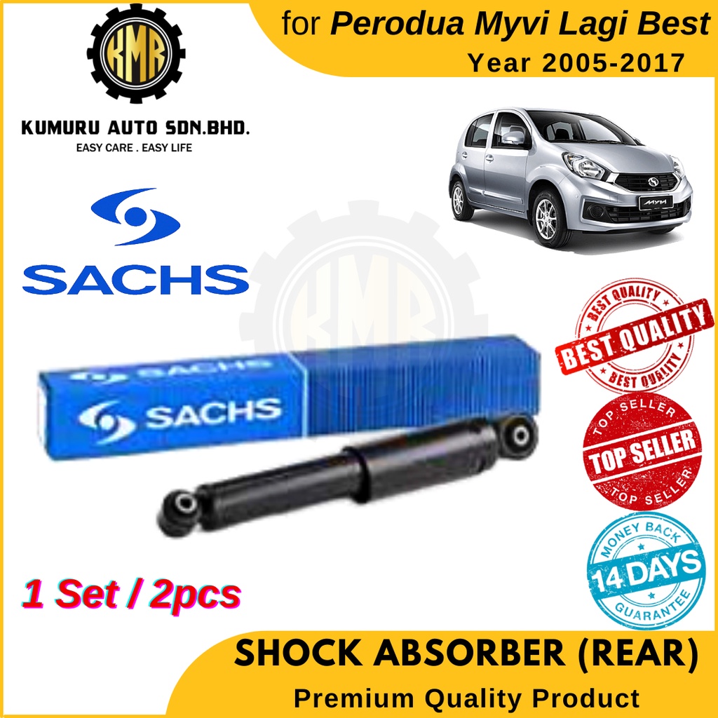 (2@pcs) SACHS Gas Rear Absorber Perodua Myvi Old Myvi Lagi Best Myvi ...