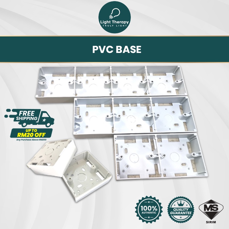 PVC Box Surface Type 3x3 3x7 3x10 3x12 Electrical Box Base Switch Box ...