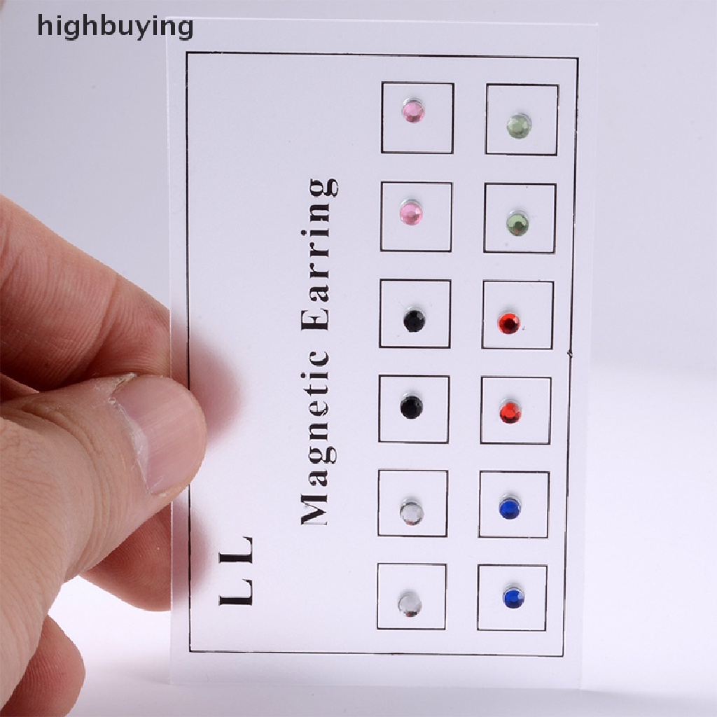 HBMY 12pcs Magnetic Earring Piercings Cartilage Nose Ring Non Pierced ...