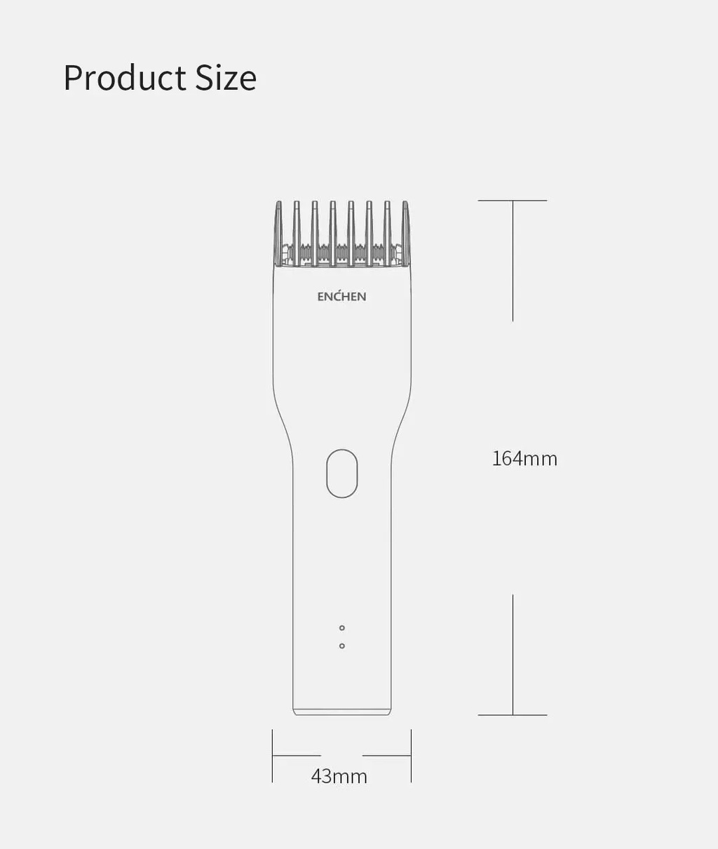 ENCHEN Boost Hair Clipper Cordless Electric Cutter Trimmer Barber ...