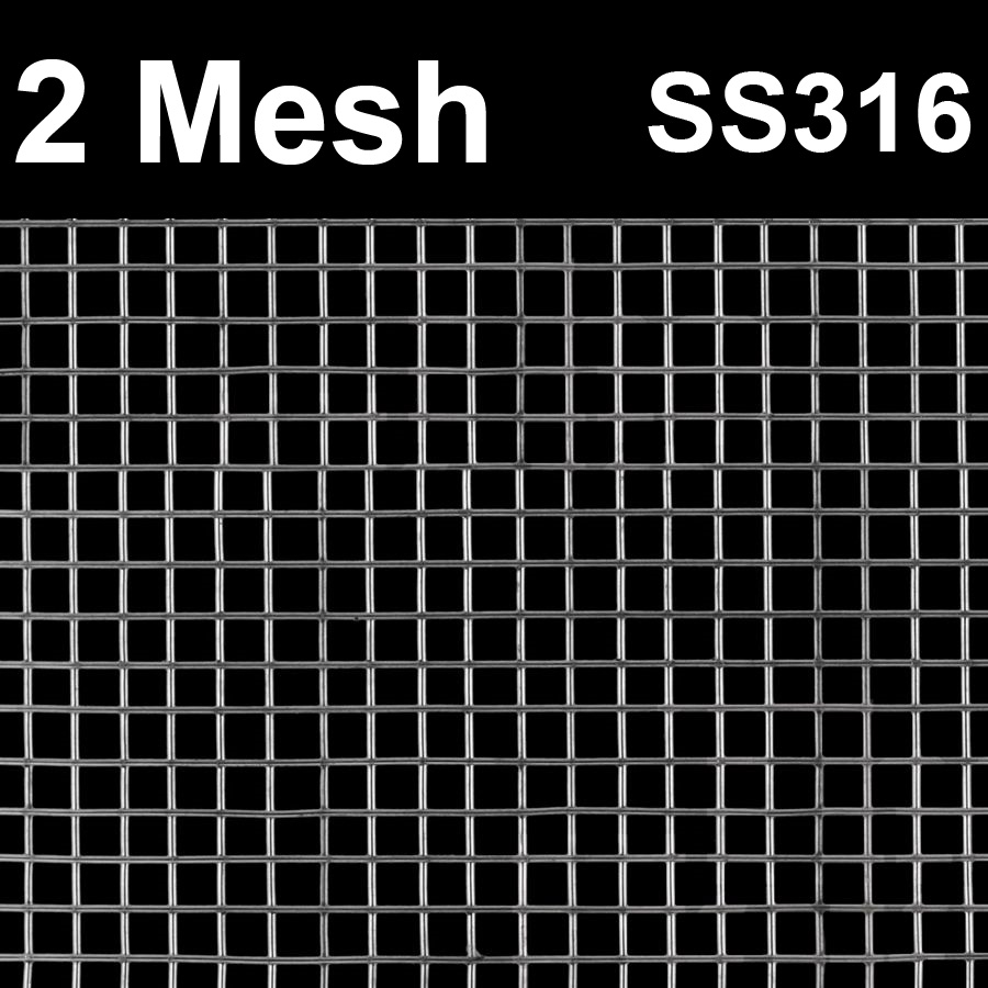 Stainless Steel Wire Mesh SS 316 Netting 2 Mesh SS316 Welded Filtration ...