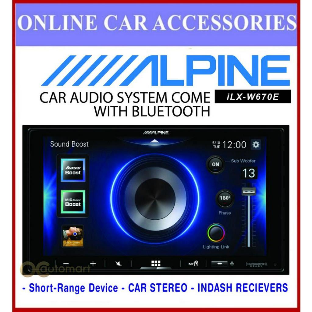 Alpine iLX-W670E Car Audio system with Bluetooth Short-Range Device CAR ...