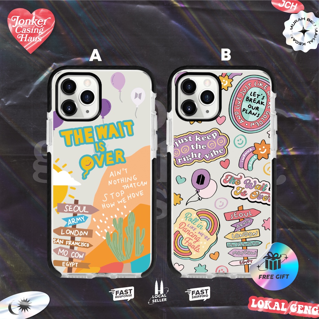 THE WAIT IS OVER (BLACK BORDER) CASE DESIGNATED BUMPER CASE CASING IP ...