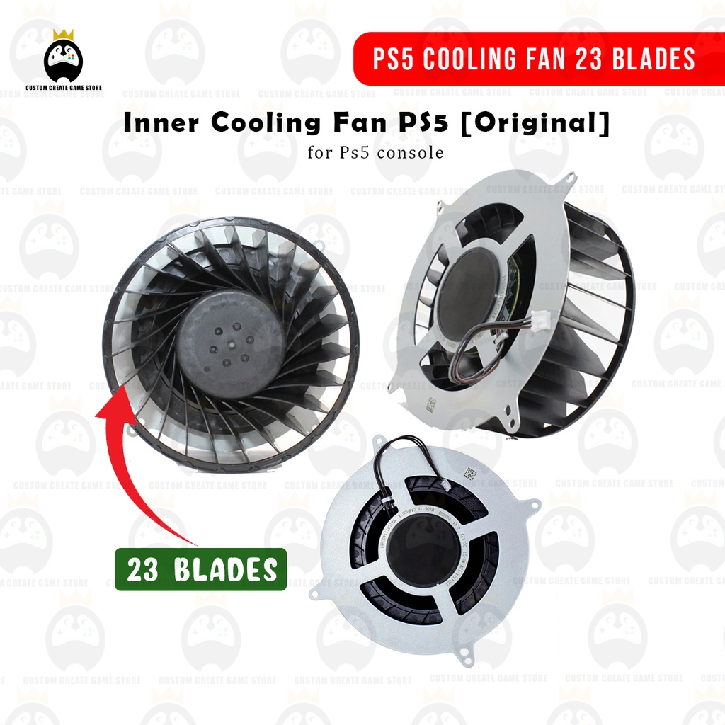 PS5 Inner Internal Cooling Fan for PS5 12047GA-12M-WB-01 DC12V 23 Blade ...