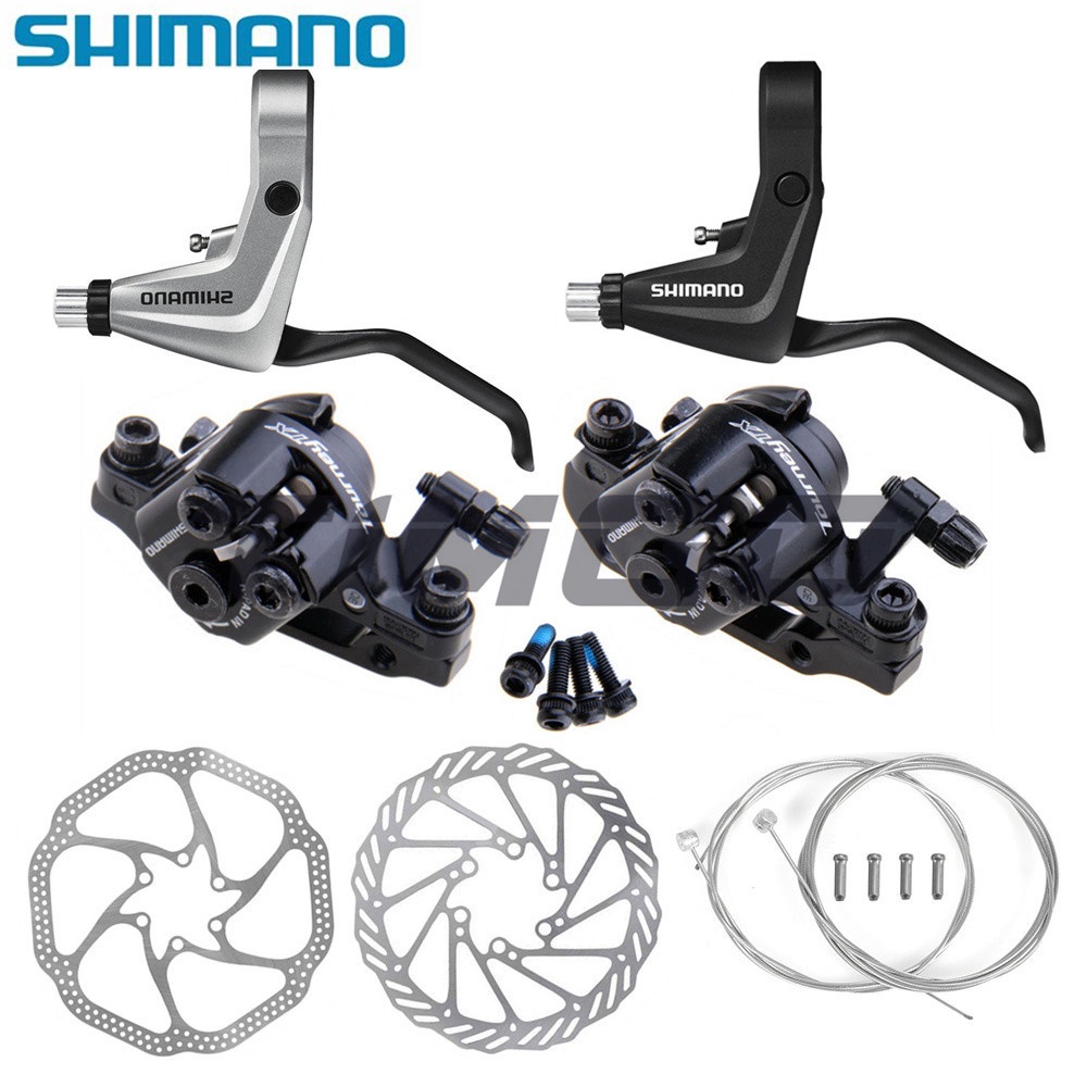Shimano MTB Mountain Bike Mechanical Disc Rotor Brake System Groupset ...