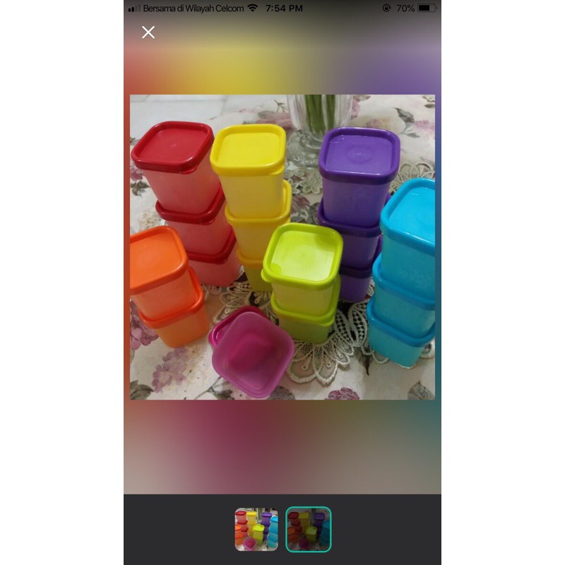 Tupperware snowflake petit cube 80ml | Shopee Malaysia