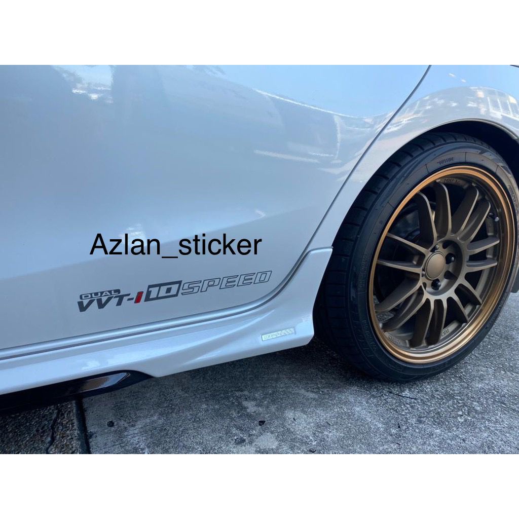 Toyota Vios, Yaris, Vios GR - side door decal/sticker Ready Stock ...