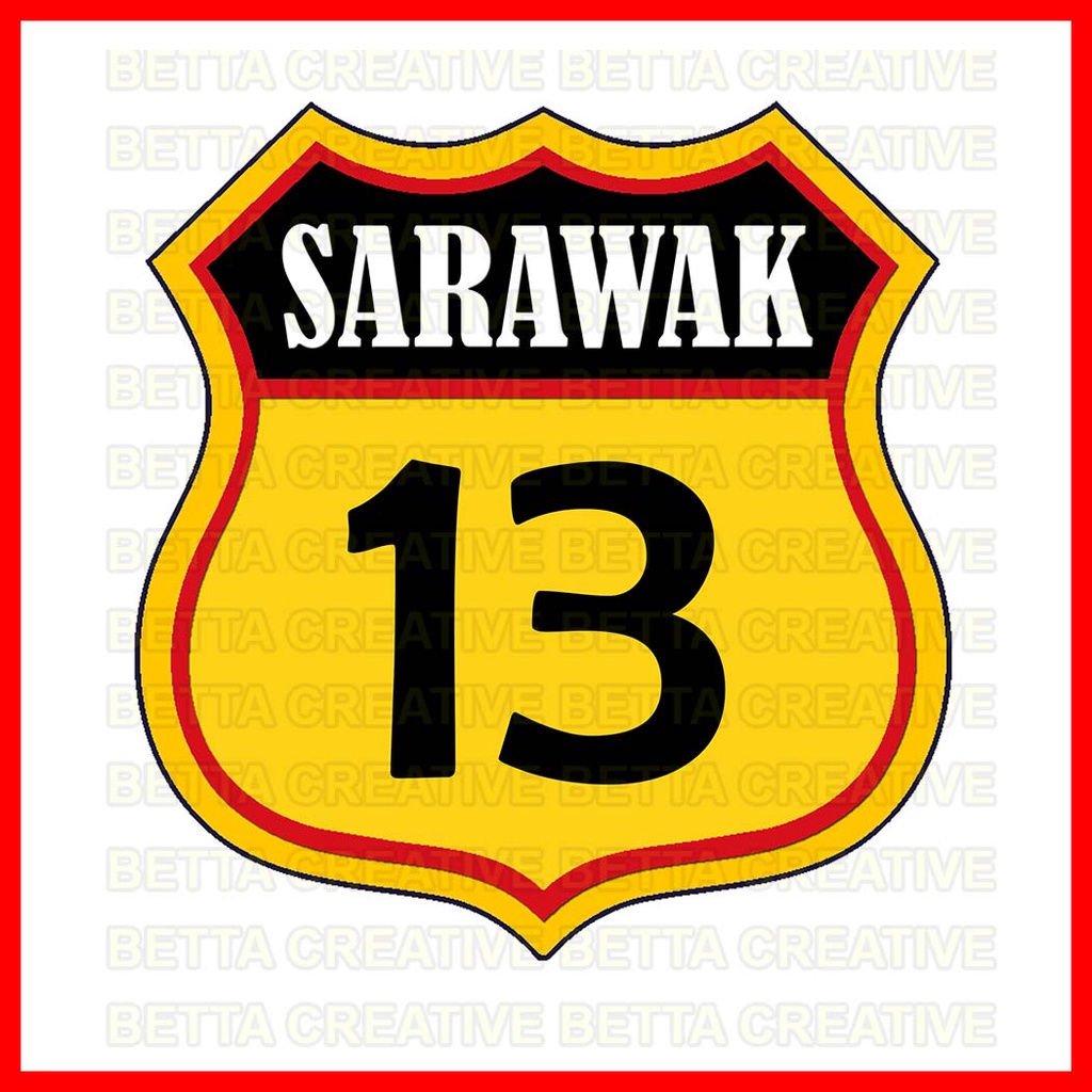 [ BESAR / STIKER LORI ] Sarawak Route66 - Car Sticker / Bumper Sticker ...