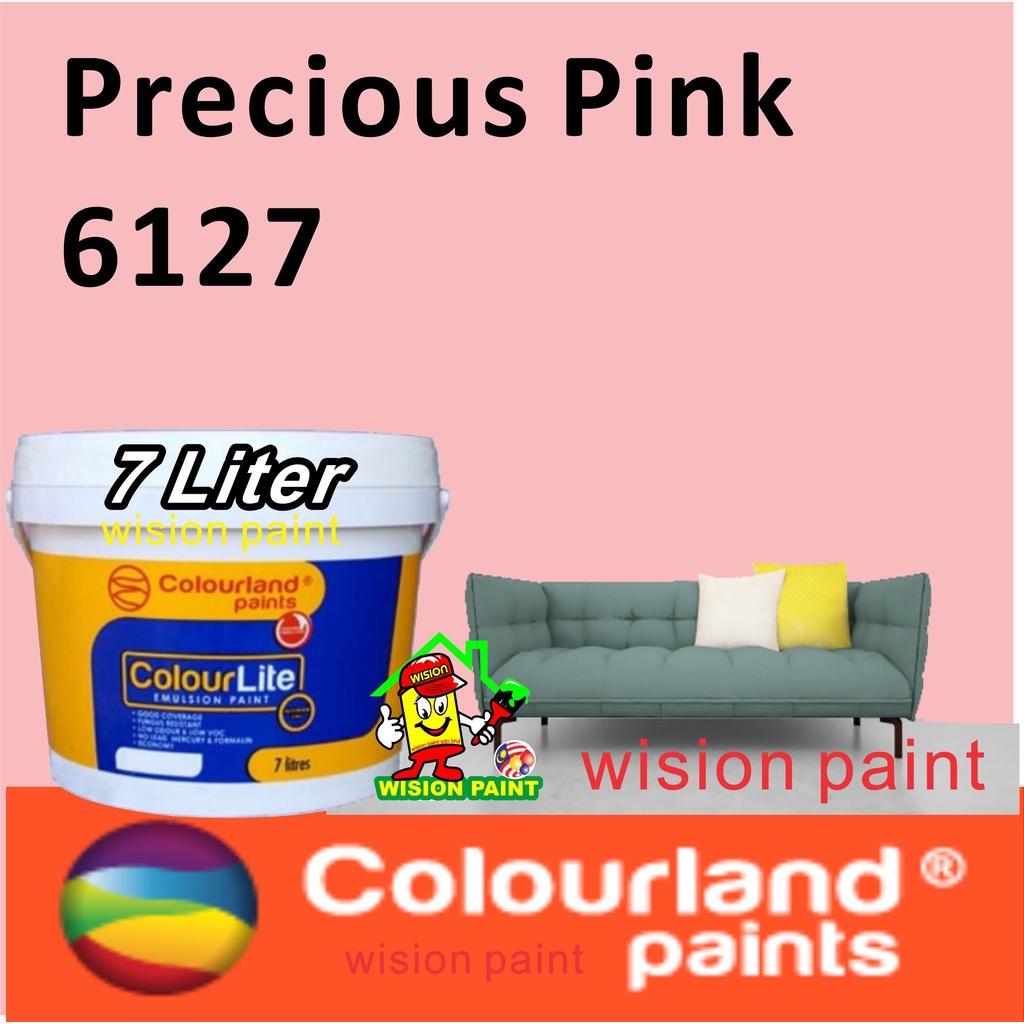 6127 precious pink *📌📌* ( 7L ColourLite ) Colourland Paint Interior ...