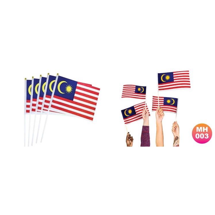 Bendera Malaysia Bendera Negeri Merdeka Hand Flag Hanging Flag Wooden ...