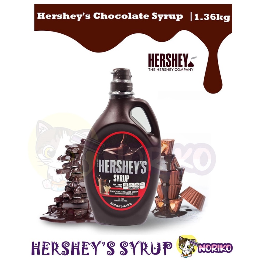 Hershey's Syrup Chocolate 1.36KG COKLAT SIRAP BAKING HALAL 1.36KG ...