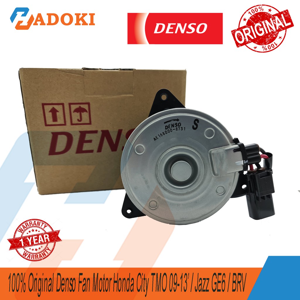 100% Original Denso Fan Motor Honda City TMO 09-13' / Jazz GE6 / BRV 168000-8731 | Shopee Malaysia